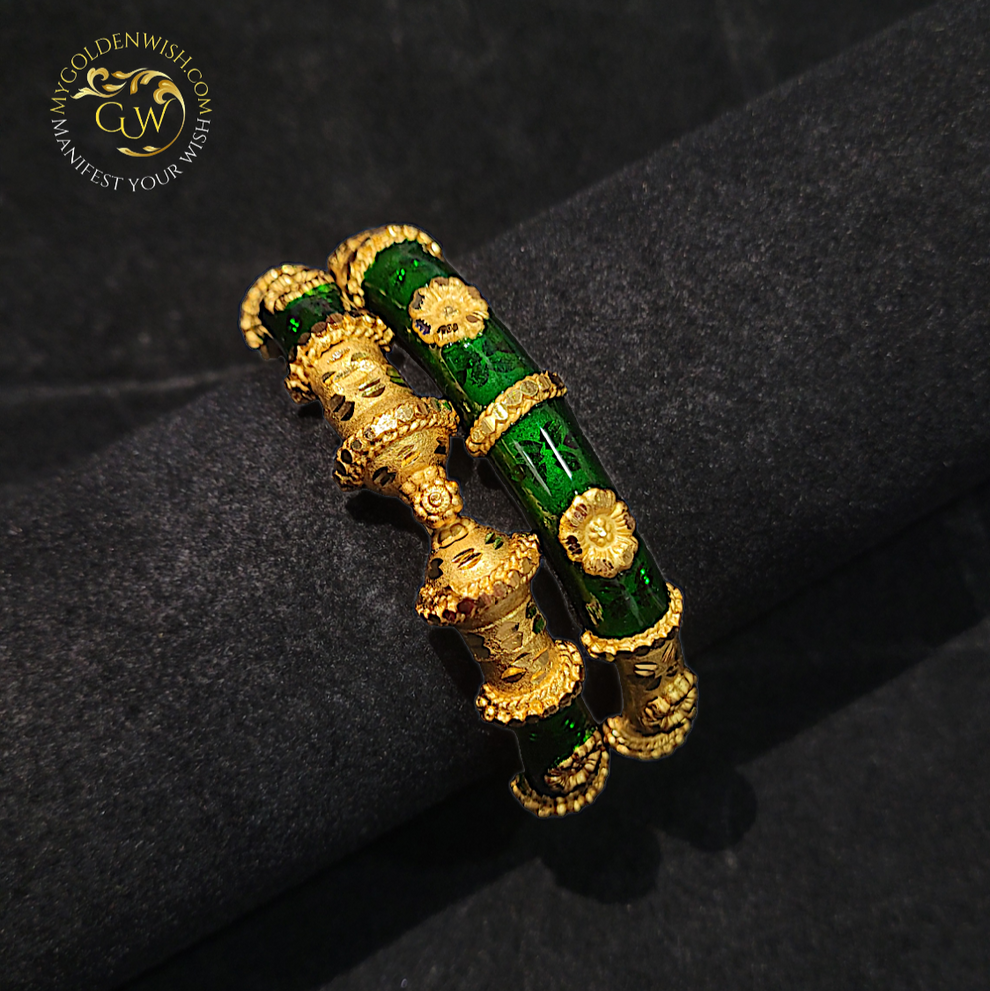 Green Manipuri Bangle – My Golden Wish