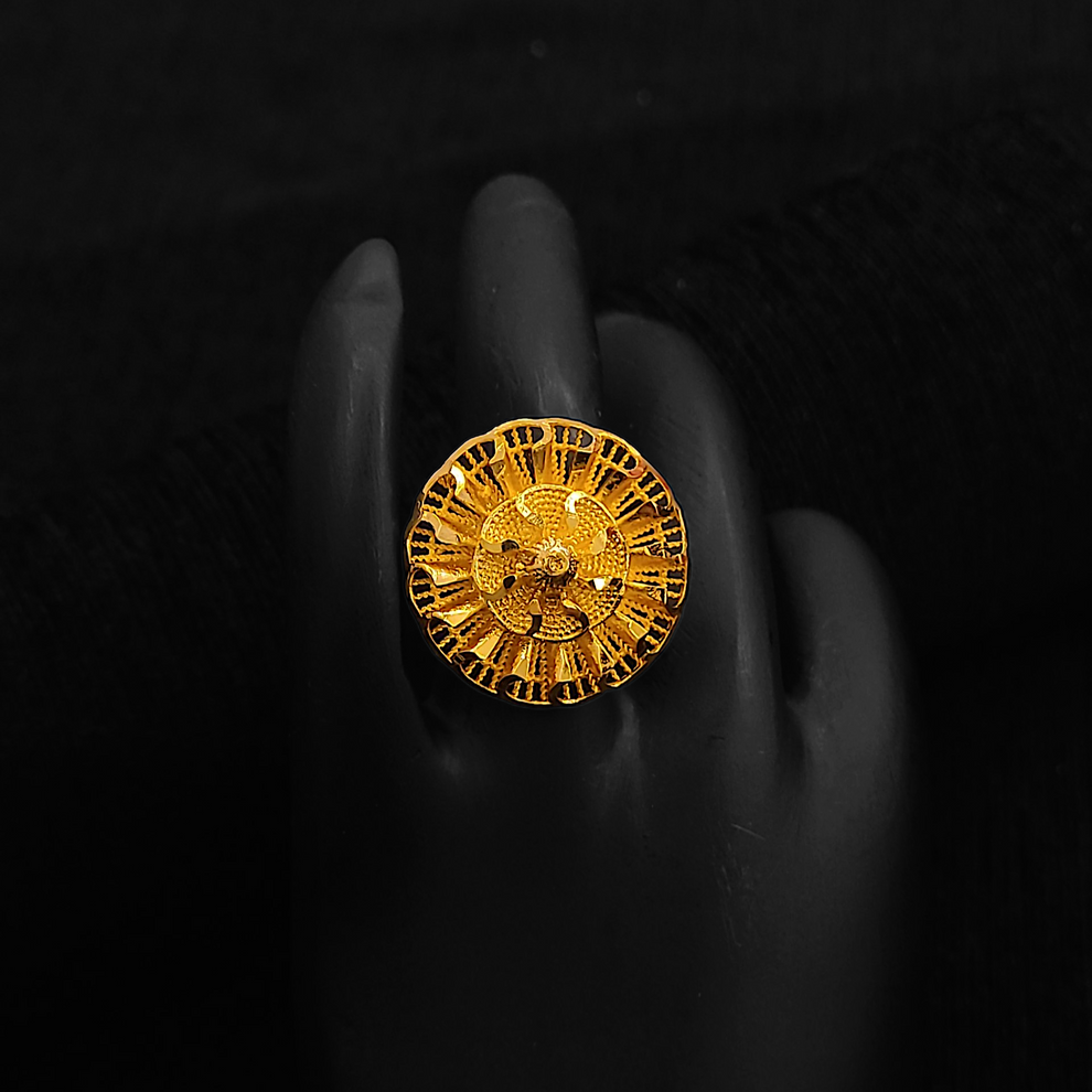Floral Spiral Ring – My Golden Wish