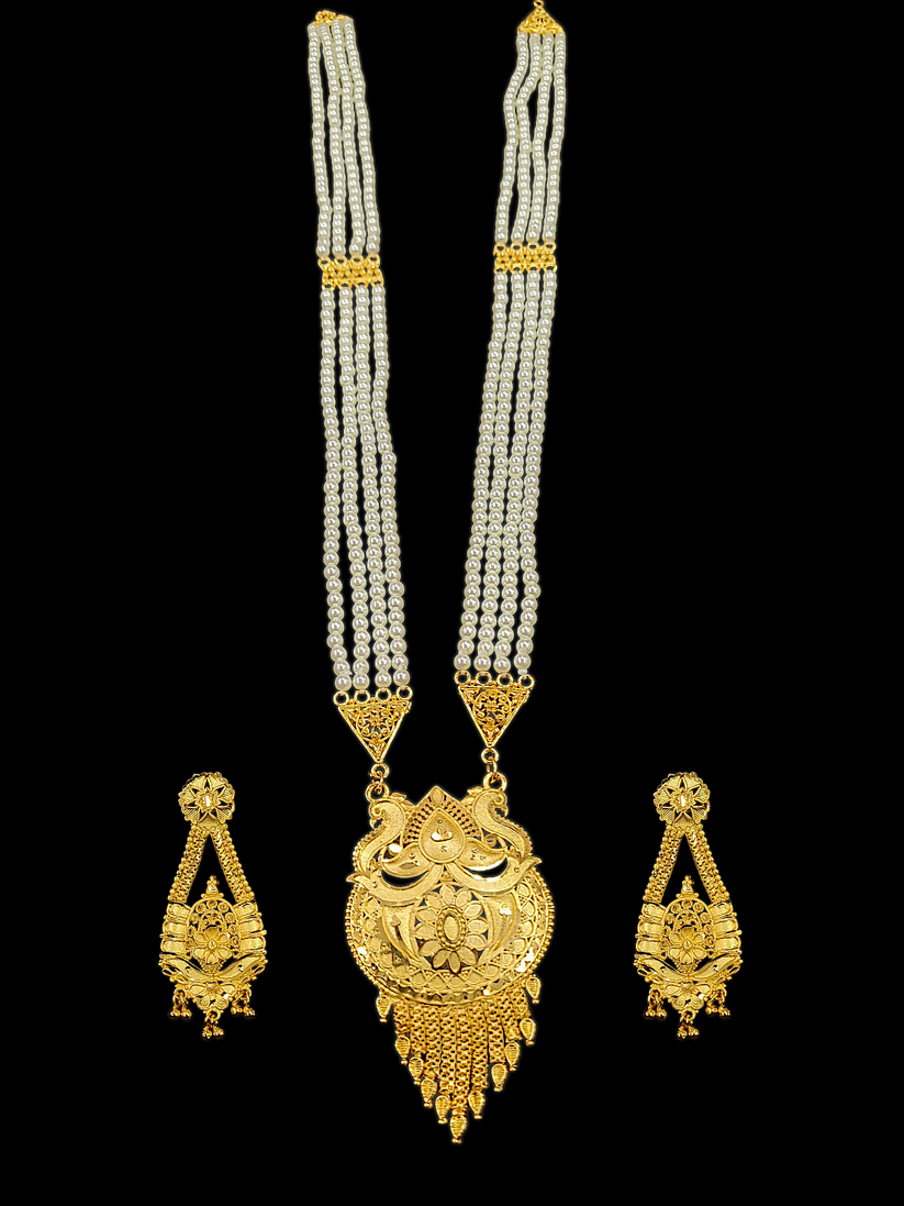 Pearl Enhanced Peacock sitahar – My Golden Wish